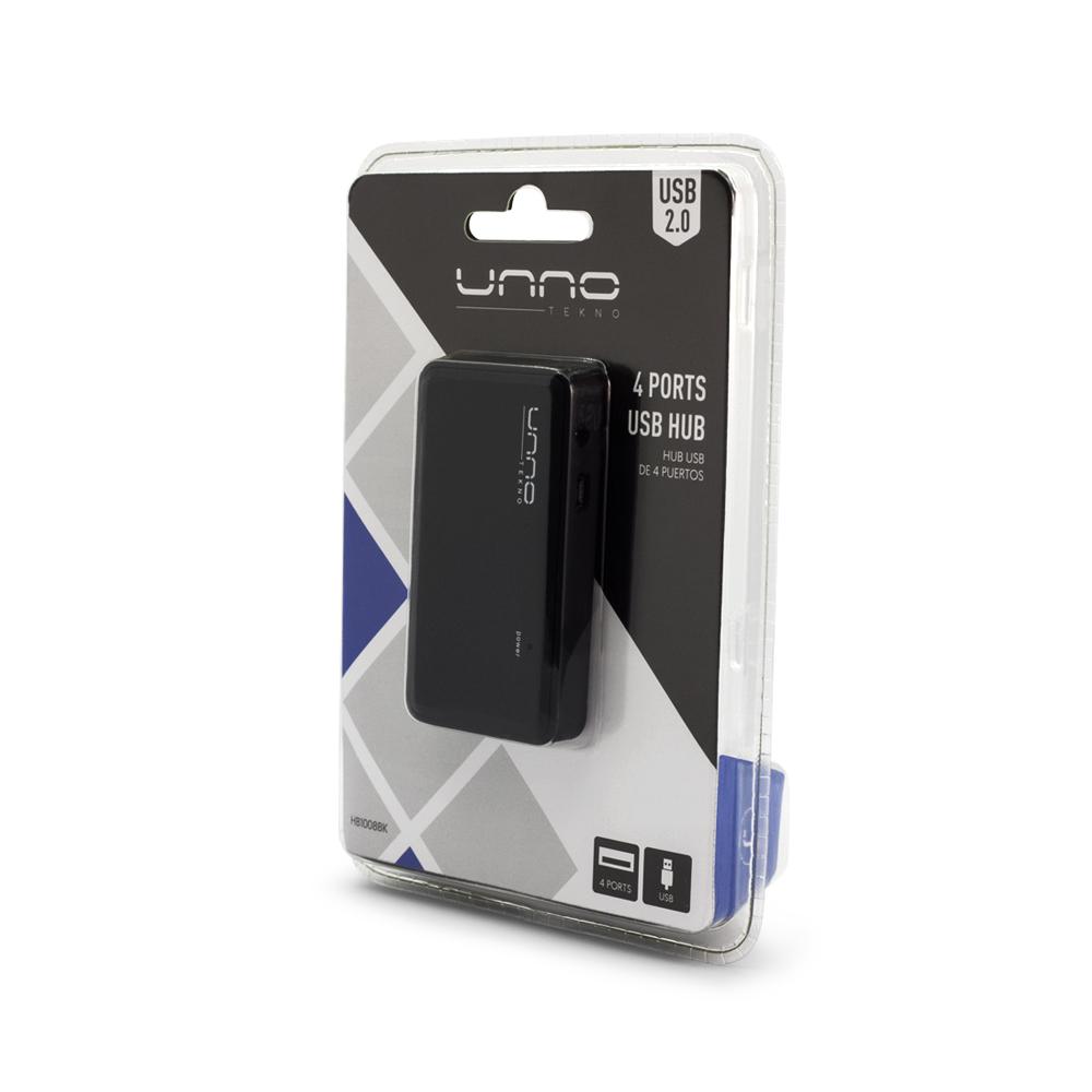 HUB USB 3.0 4 PUERTOS UNNO TEKNO - Intelcomp Honduras