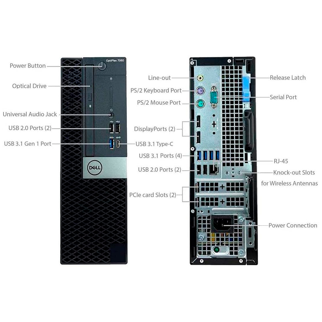 DELL Computadora Optiplex 7060 SFF | Intel 8ª generación i5-8500 | 16GB Ram 256GB SSD | Windows ...